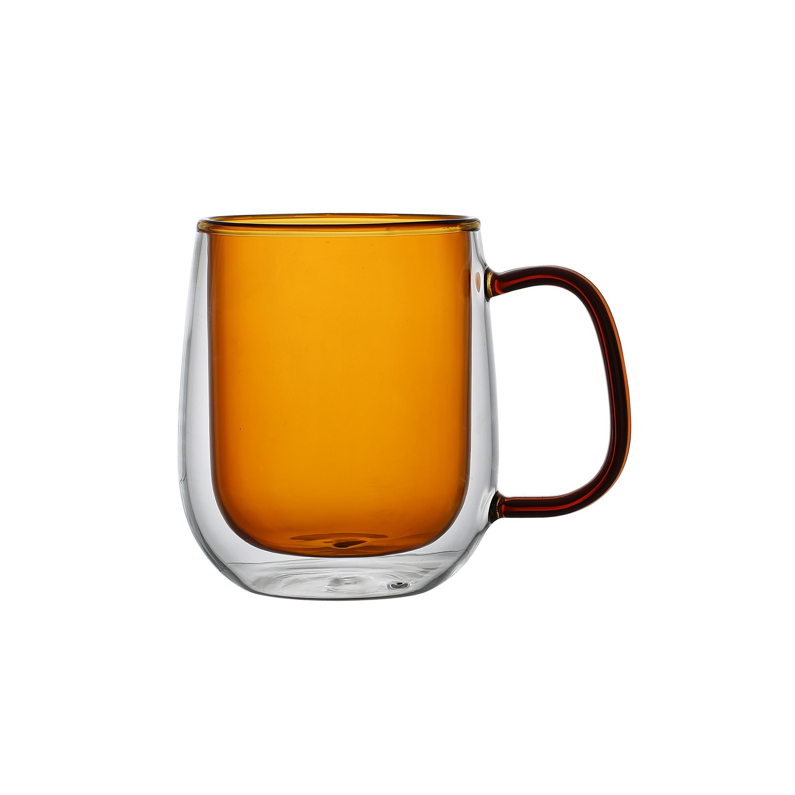 Szklanki termiczne z pomarańczowym wnętrzem 300 ml komplet 6 szt MGHOME